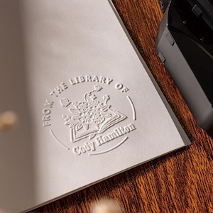 Personalized Book Embosser | Custom From the Library of Book Stamp ...