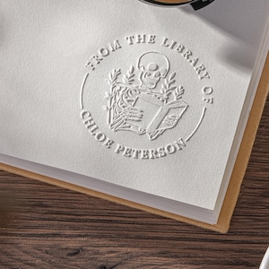 Personalized Book Embosser | Custom From the Library of Book Stamp ...