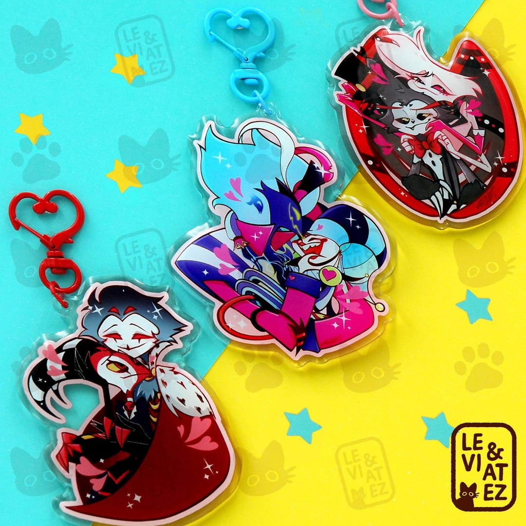 Ship Keychains - Stolas X Blitz (stolitz)/angel Dust X Husker ...