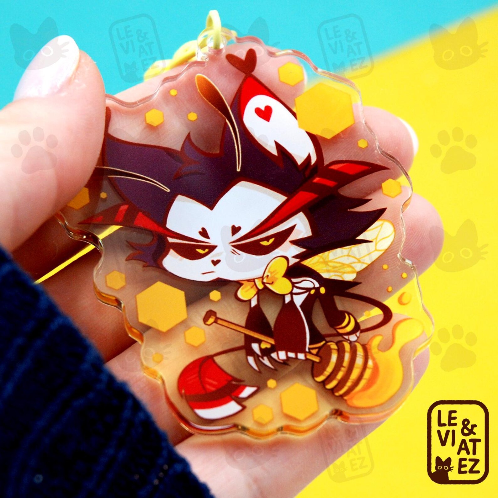 Bee Keychains - Fizzarolli/octavia/angel Dust/stolas/asmodeus/blitz ...