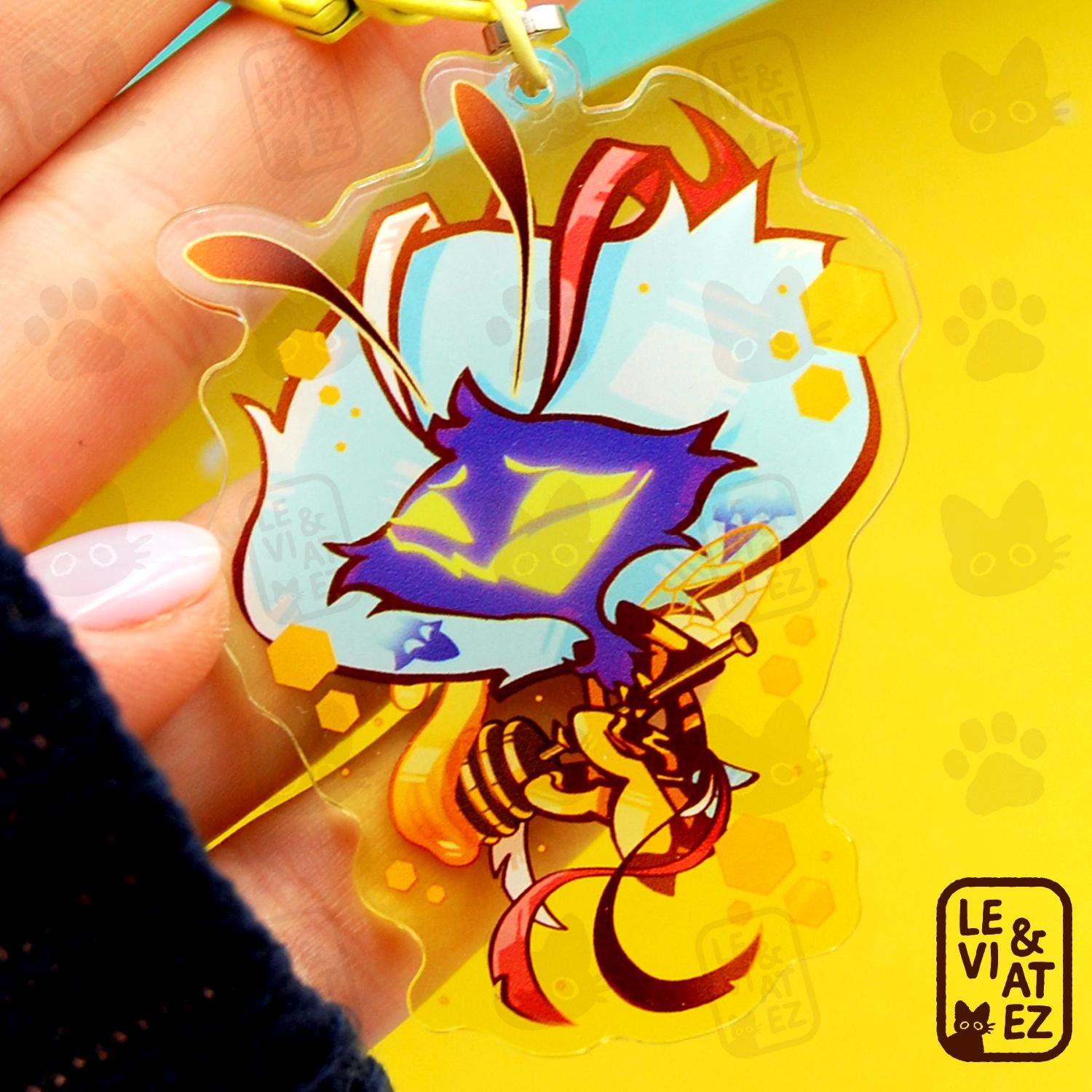 Bee Keychains - Fizzarolli/octavia/angel Dust/stolas/asmodeus/blitz ...