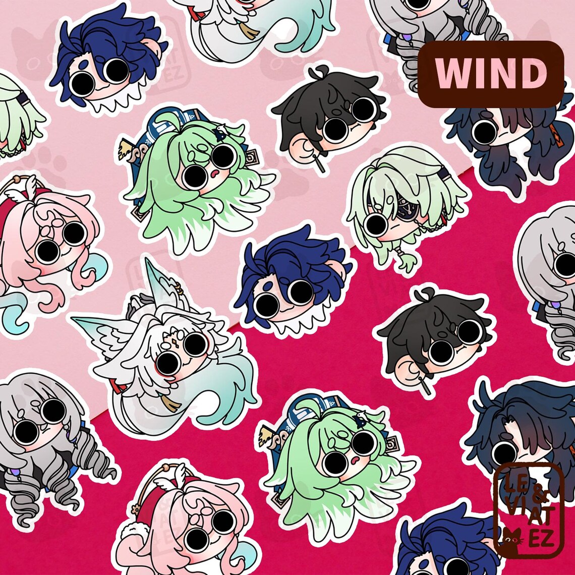 Honkai Star Rail Wind Characters Vinyl Stickers - Etsy