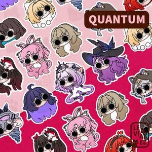 Honkai Star Rail Quantum Characters Vinyl Stickers - Etsy