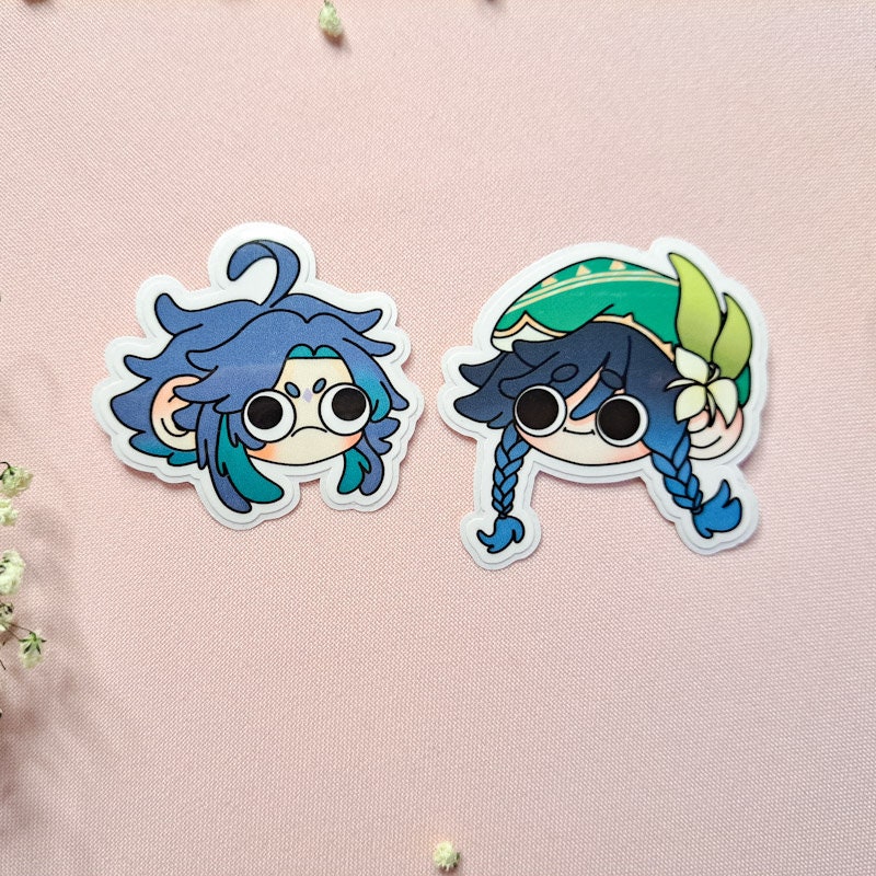 Genshin Impact Anemo Characters Vinyl Stickers - Etsy