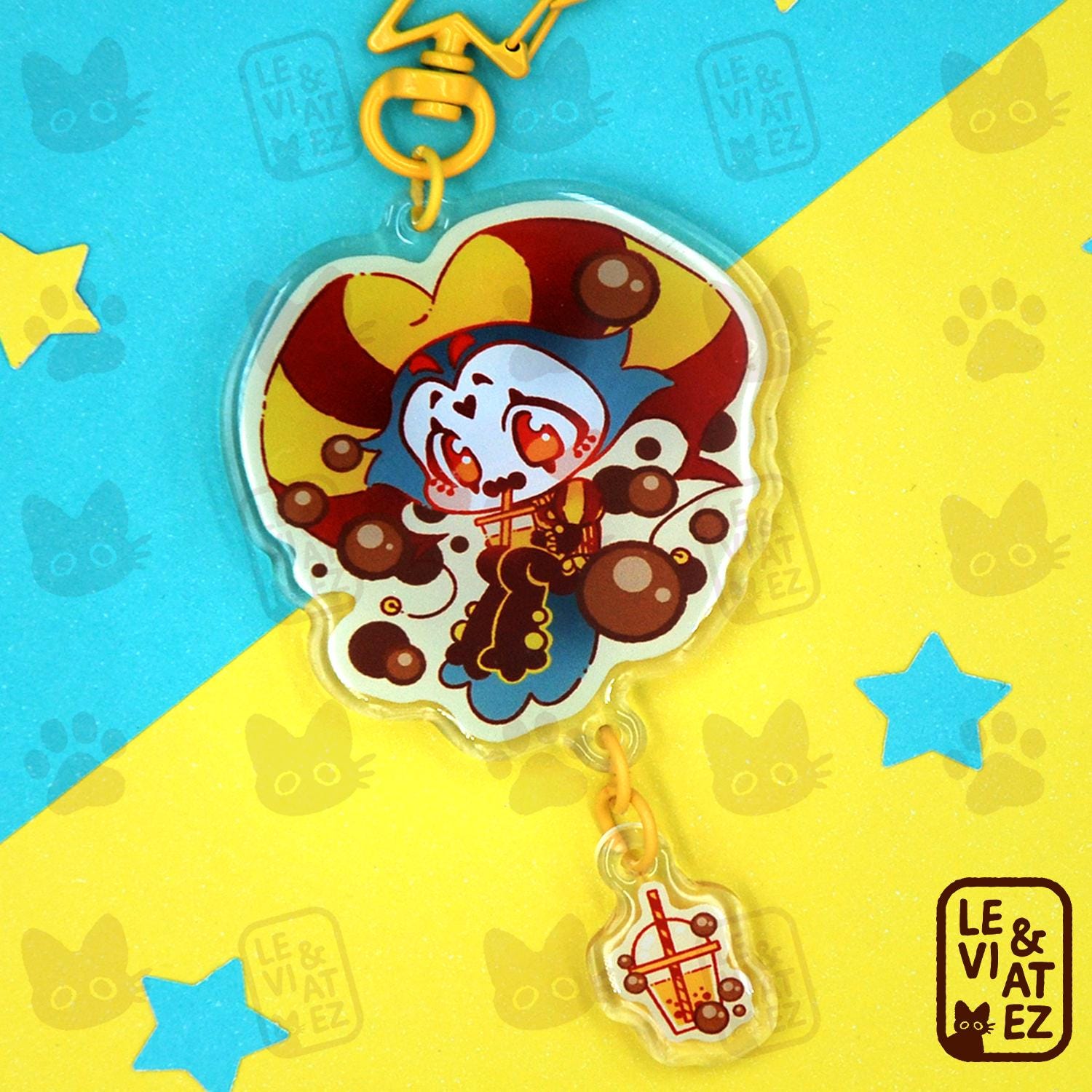 CIRCUS AU Boba Keychains - Stolas/blitz/fizzarolli | Helluva Boss - Etsy