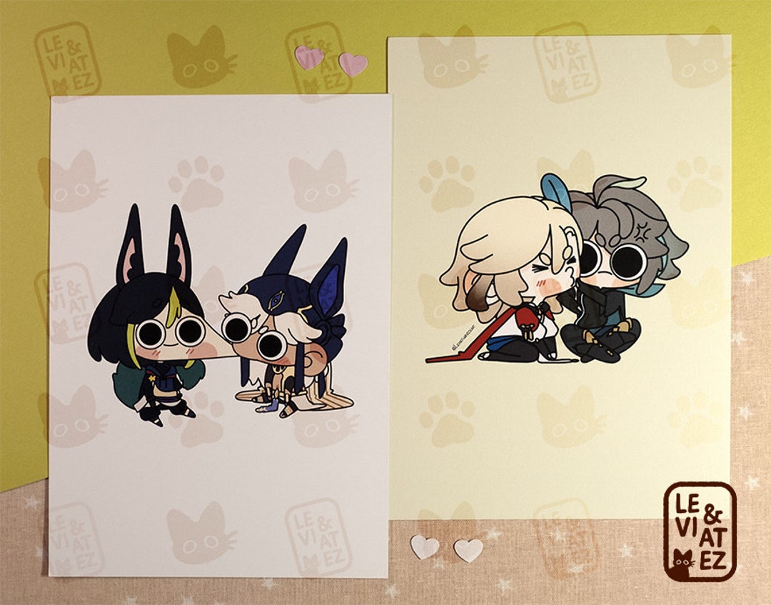 Genshin Impact Art Print Post Card Cynari, Kavetham - Etsy