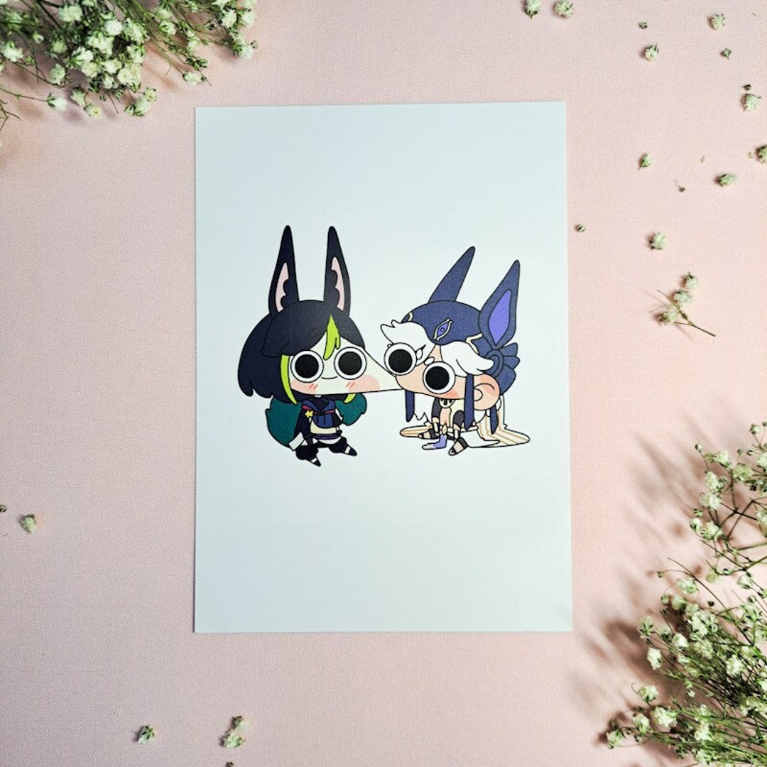 Genshin Impact Art Print Post Card Cynari - Etsy