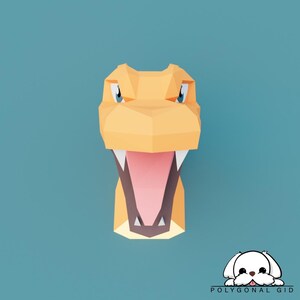 Papercraft Charizard Pokemon Head for Wall PDF and DXF - Etsy