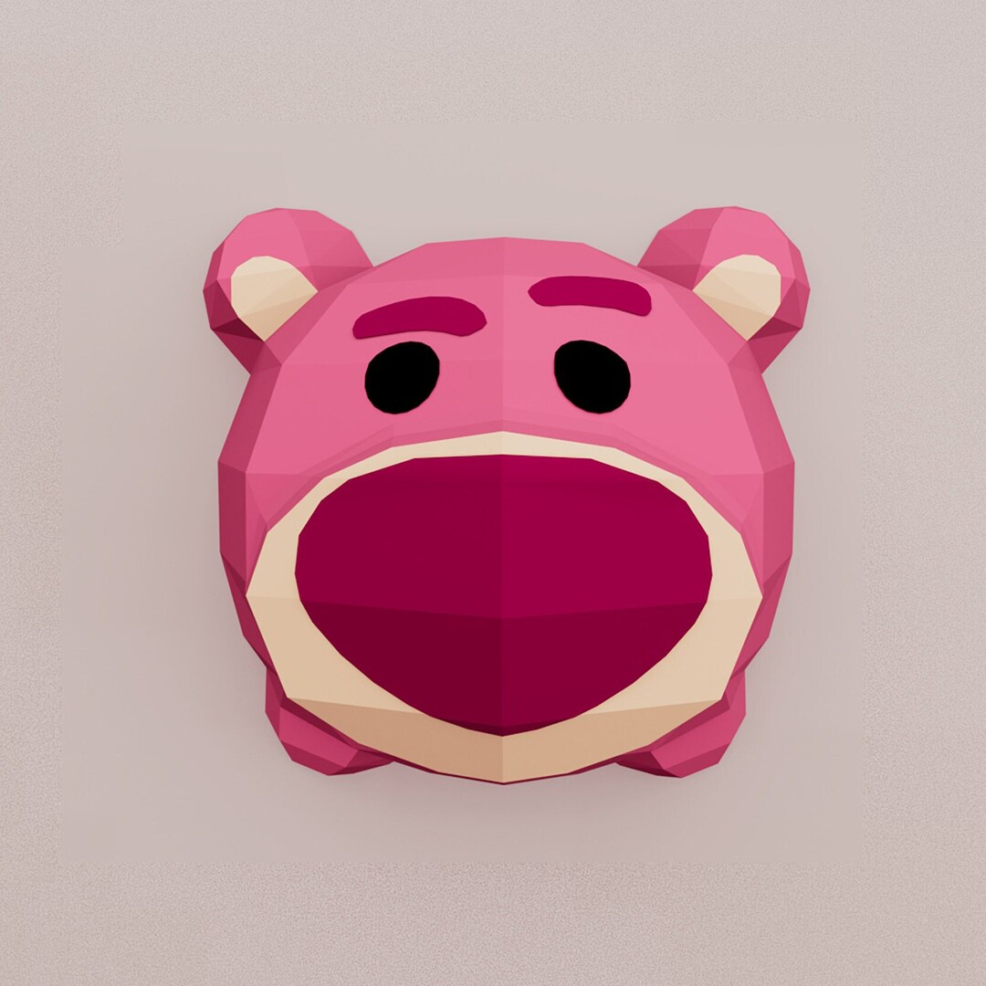Papercraft Lotso Tsum Tsum Wall PDF, DXF AND SVG - Etsy