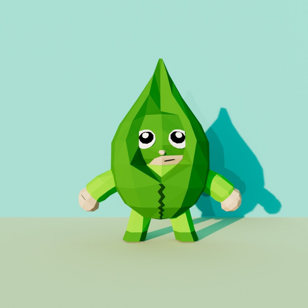 Papercraft Bean a Lot of Fight PDF, DXF and SVG - Etsy