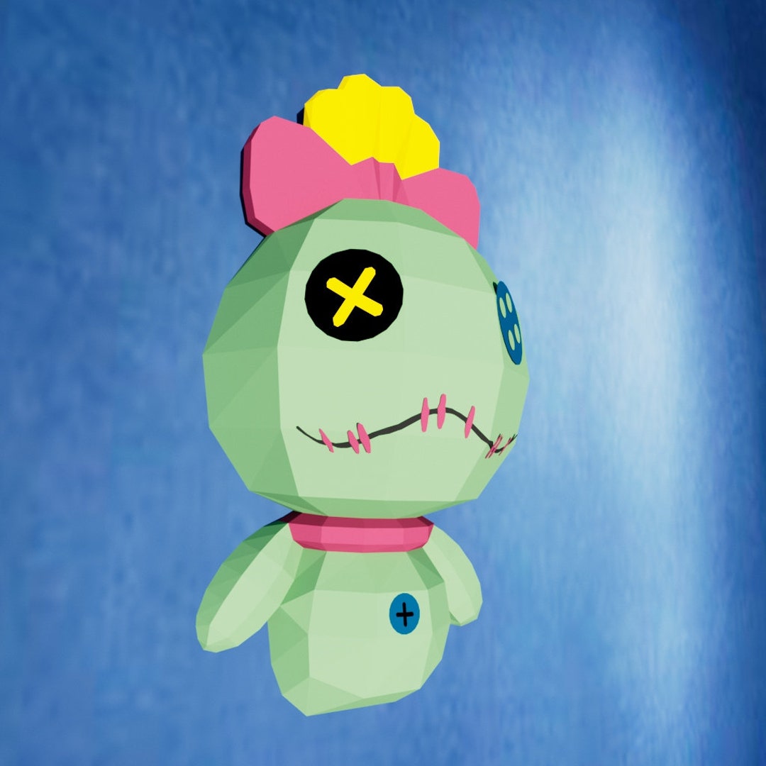 Papercraft Doll Lilo and Stitch Rags for Wall PDF - Etsy