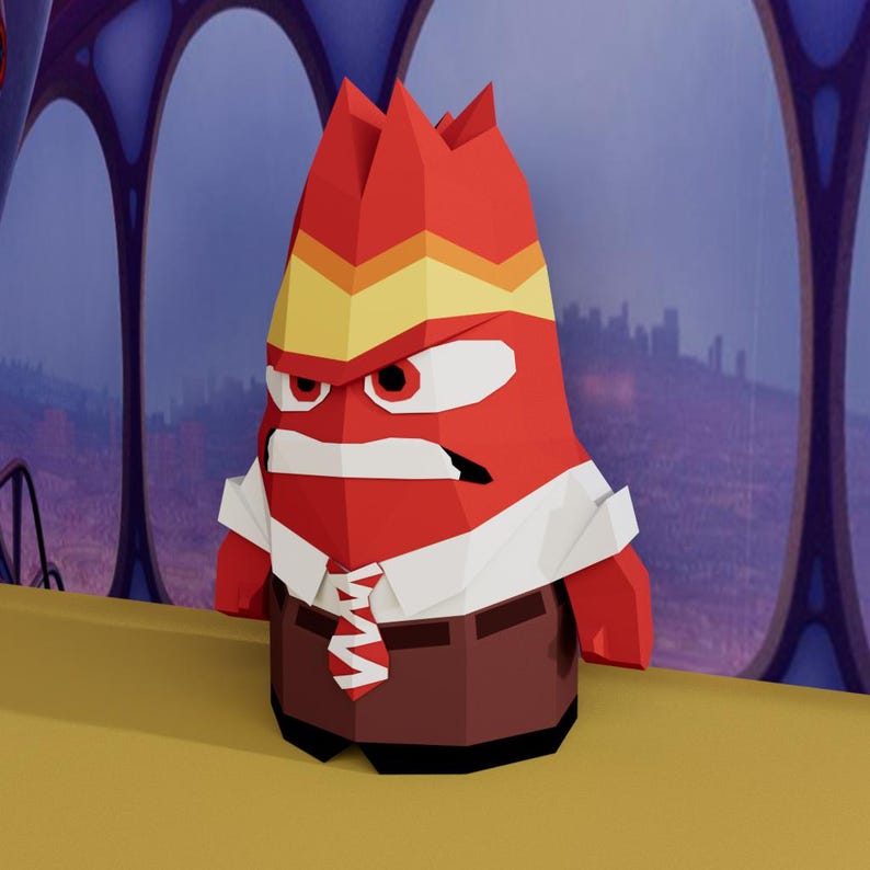 Papercraft Fury Anger PDF, DXF and SVG - Etsy Canada