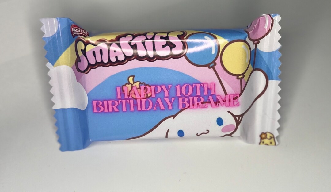 Personalized Smarties Chocolate Box for Birthdays, Parties, Baby ...