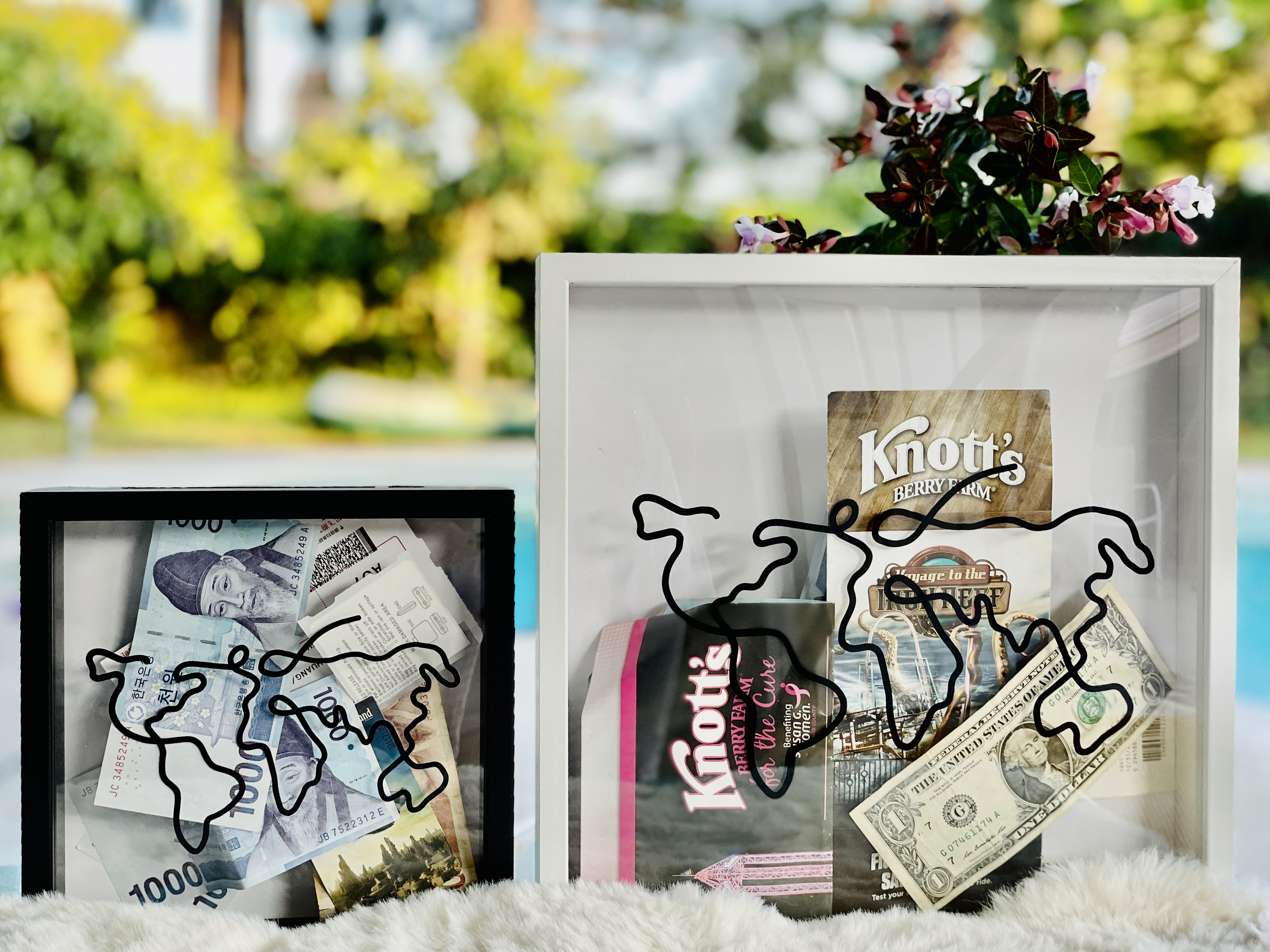 Explorer's Keepsake Box Travel Ticket Memory Frame Amazing Journey ...