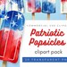 Patriotic Popsicle Clipart | Ice Cream Svg | for Commercial Use ...