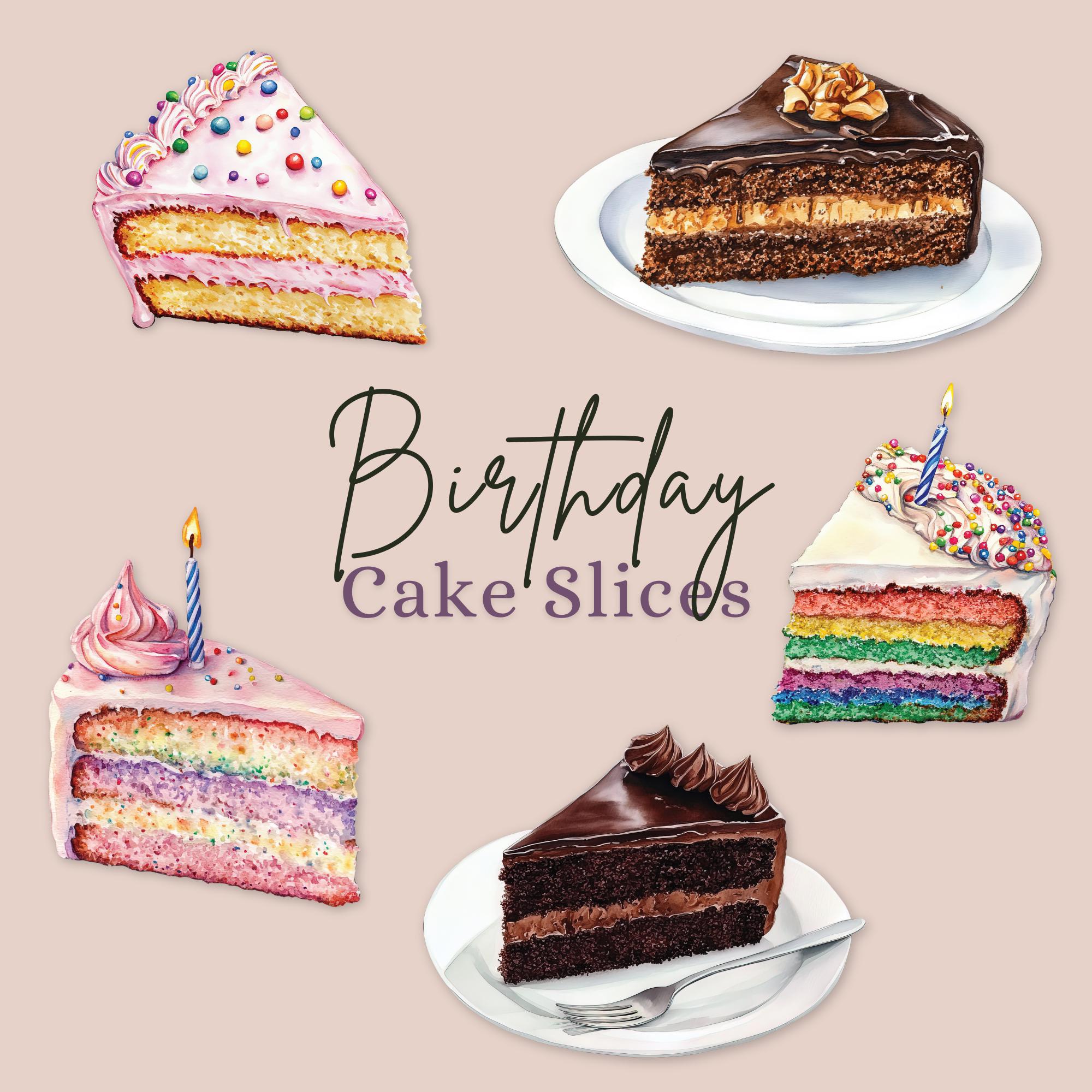 Birthday Cake Clipart | Baking Svg | Cake Silhouettes | Cake Svg Bundle ...