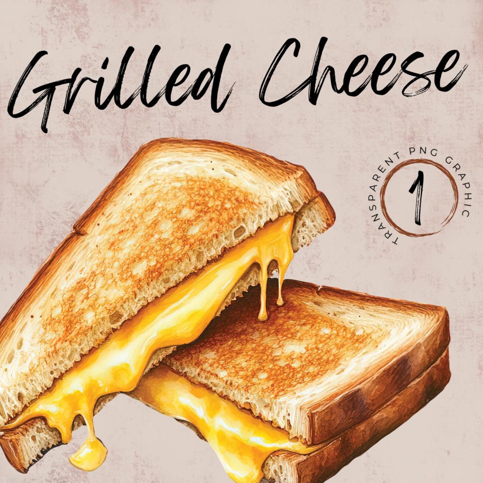 Watercolor Grilled Cheese Clipart | Sandwich Graphics | Digital ...