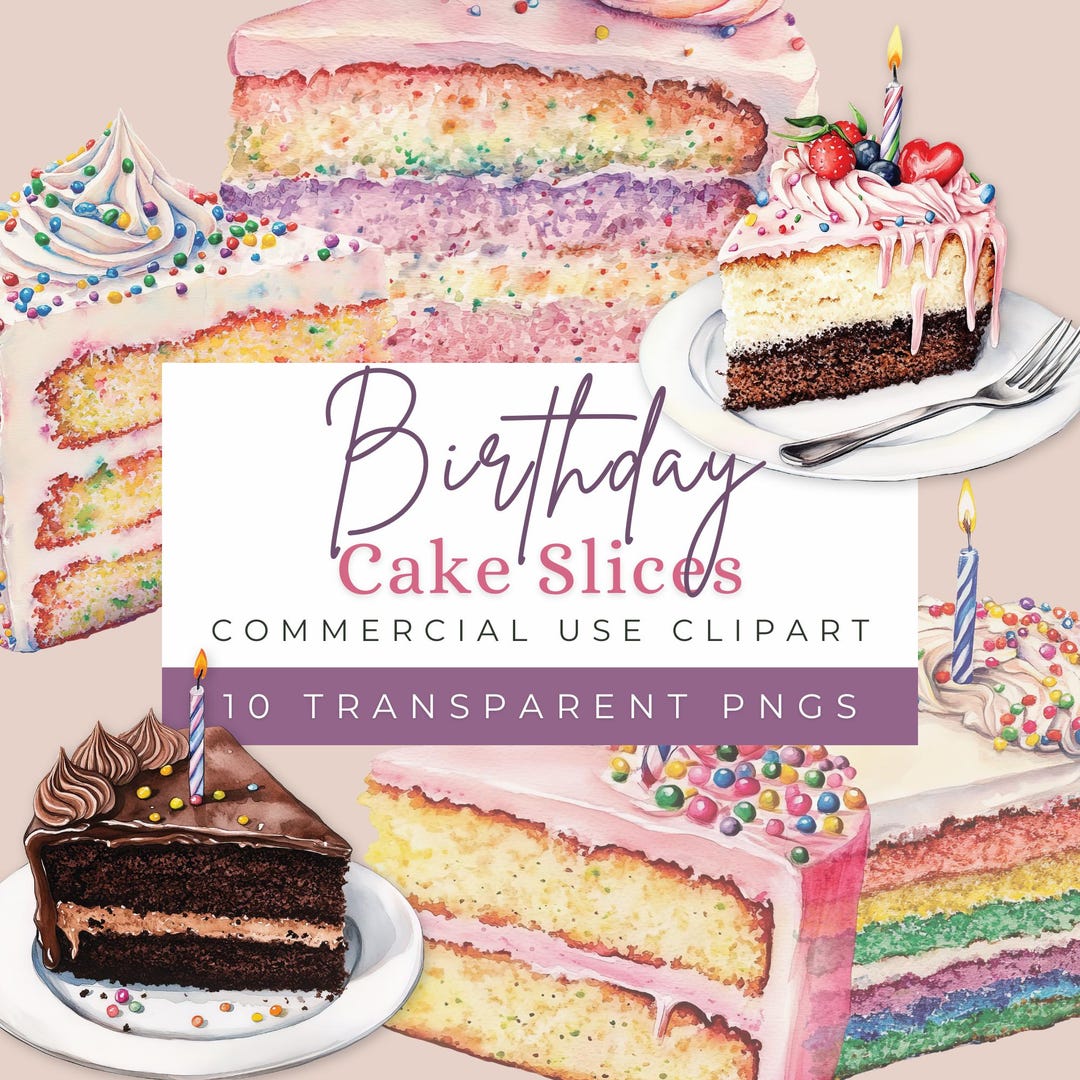 Birthday Cake Clipart | Baking Svg | Cake Silhouettes | Cake Svg Bundle ...