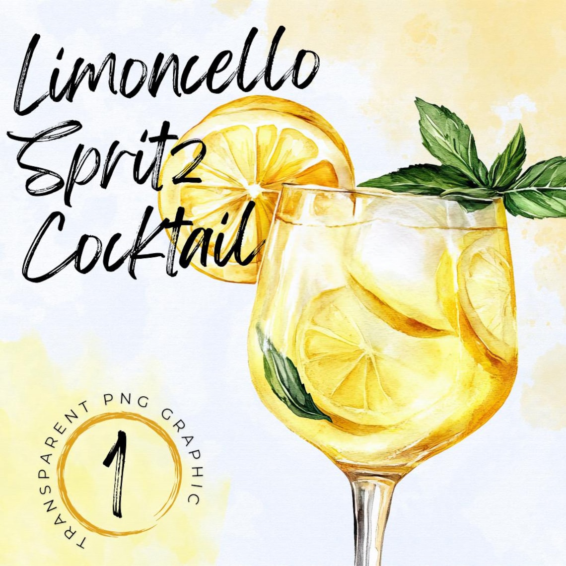 Limoncello Spritz Cocktail | Girly Cocktail PNG | Lemon Cocktail ...