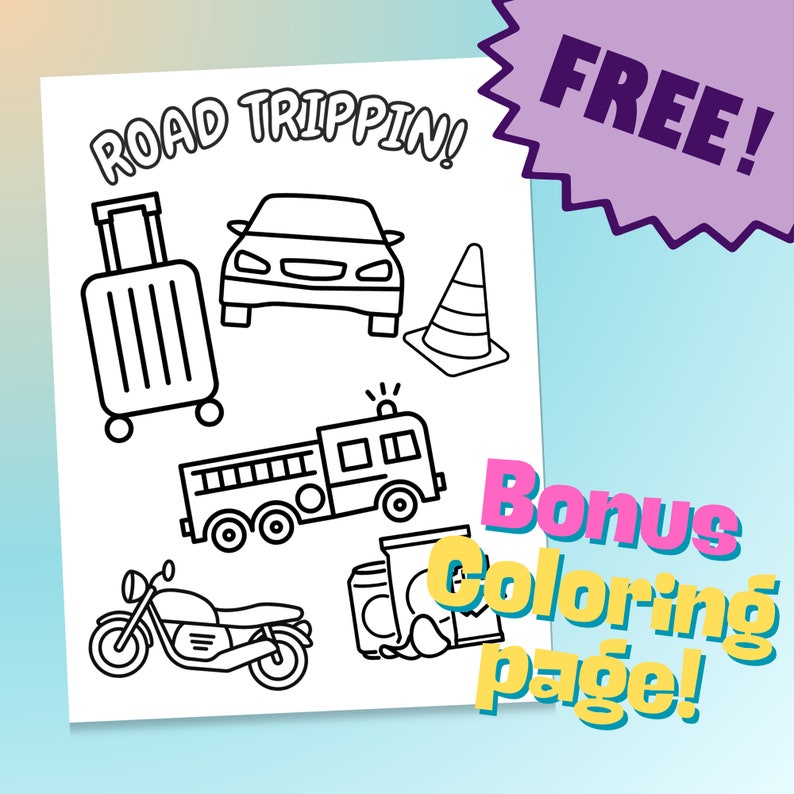 Printable Road Trip Activities for Kids | Kids Road Trip Bingo ...