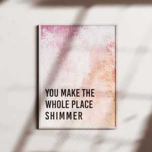 You Make the Whole Place Shimmer Wall Art | Bejeweled | Midnights ...