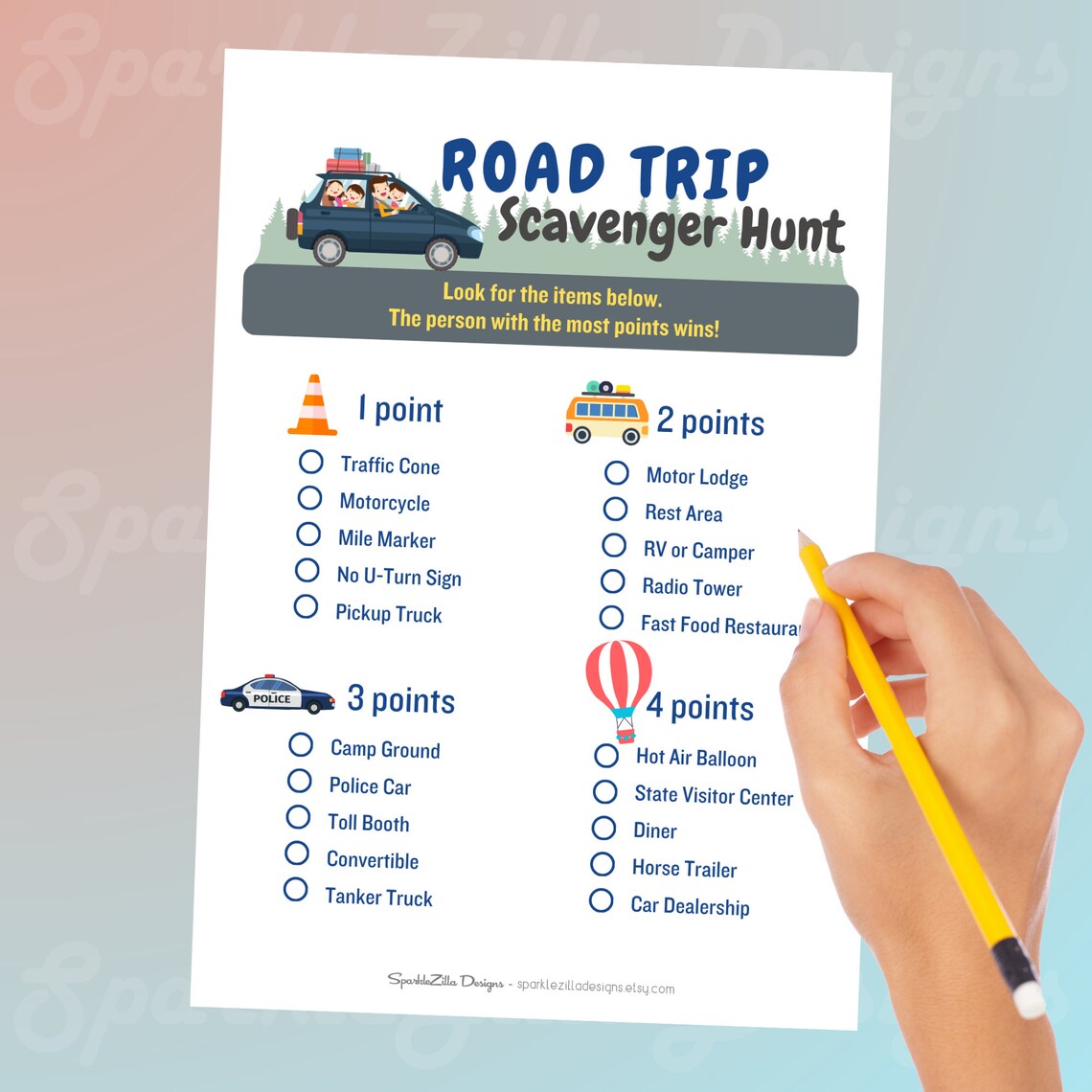 Printable Road Trip Activities for Kids | Kids Road Trip Bingo ...