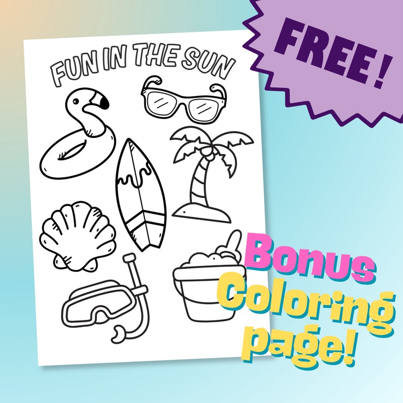 Beach Theme Bingo Game | Party Game Ideas | Beach Bridal Shower Games ...