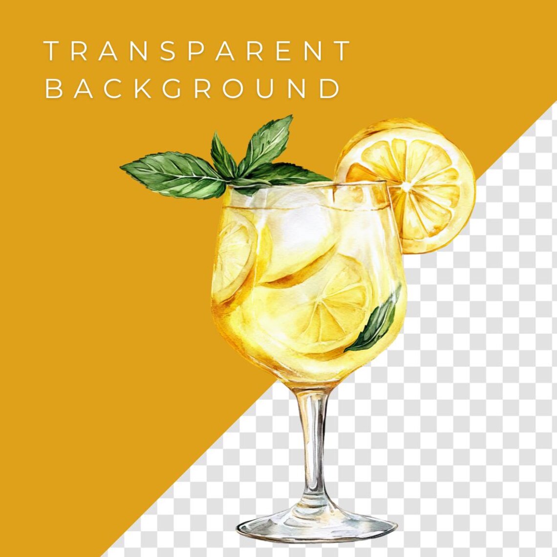 Limoncello Spritz Cocktail | Girly Cocktail PNG | Lemon Cocktail ...