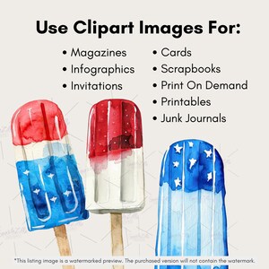 Patriotic Popsicle Clipart | Ice Cream Svg | for Commercial Use ...