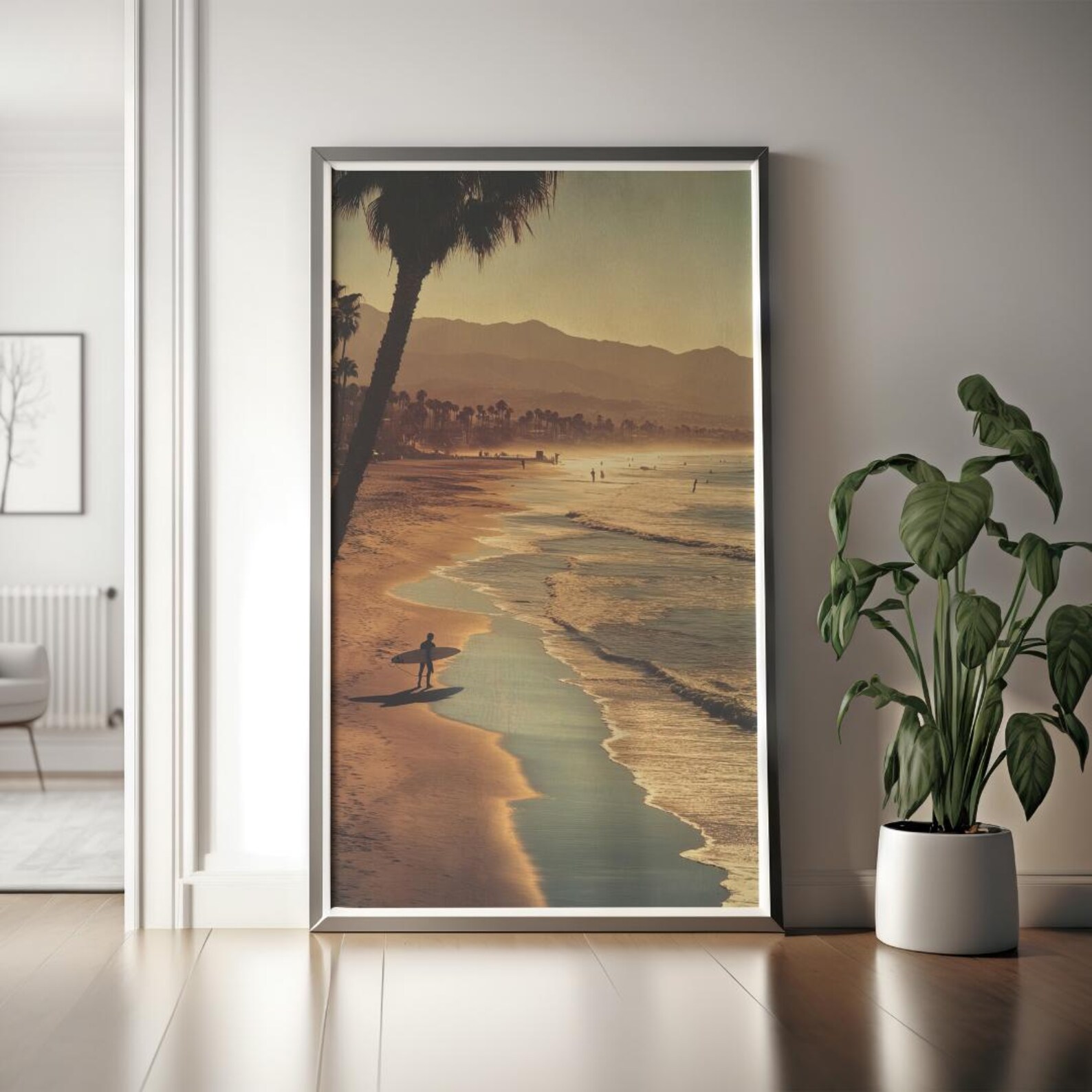 Vintage Retro Beach Print | Gallery Quality | Surfing Decor | Printable ...