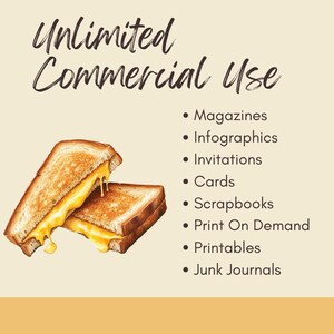 Watercolor Grilled Cheese Clipart | Sandwich Graphics | Digital ...