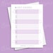 Purple Daily Planner Printable: Habit Tracker, Vision Board (PDF ...