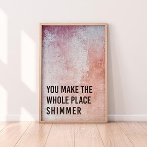 You Make the Whole Place Shimmer Wall Art | Bejeweled | Midnights ...