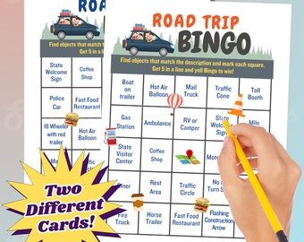 Road Trip Bingo for Kids Printable - Etsy UK