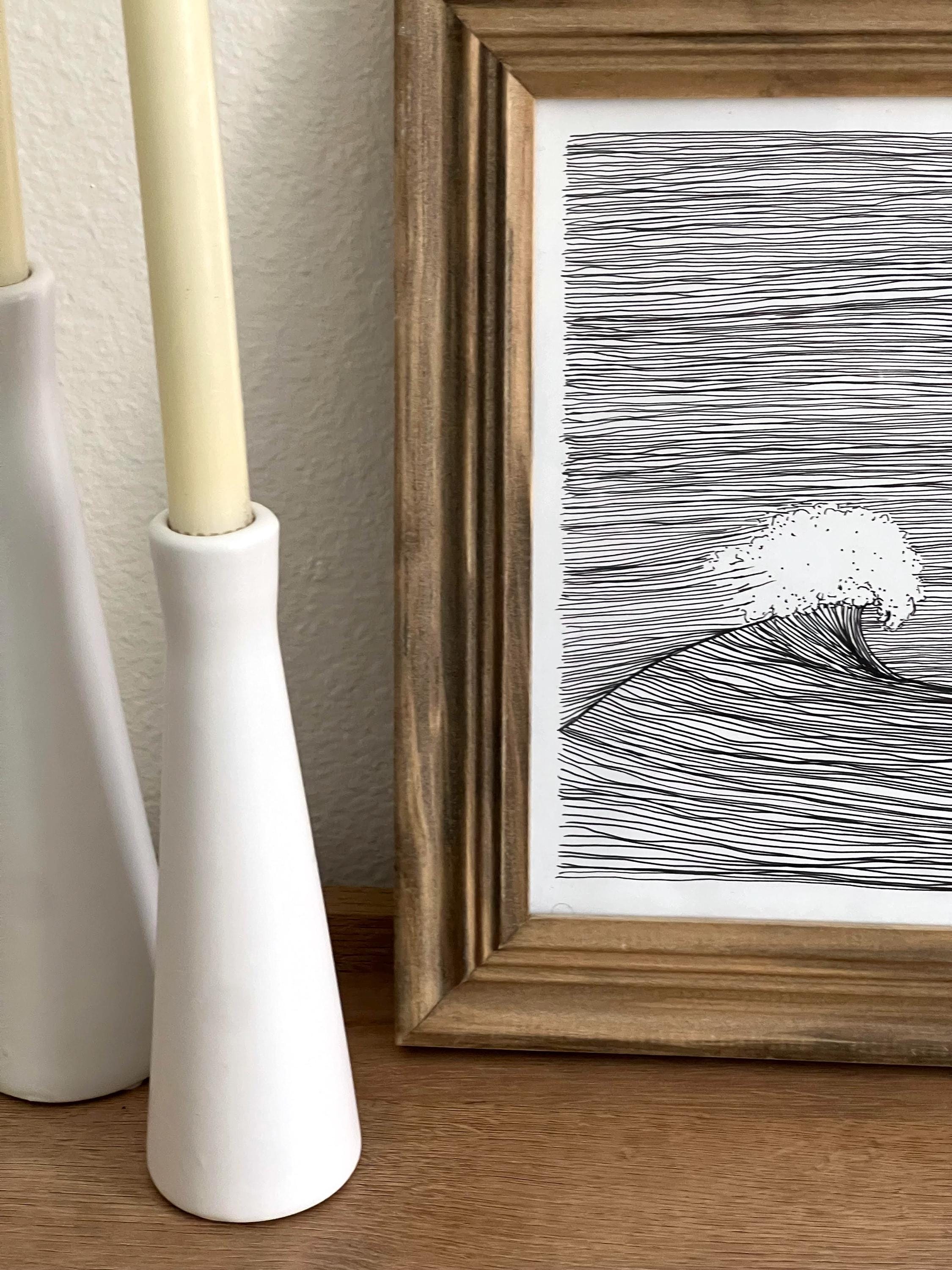 Wave Lines Print - Etsy