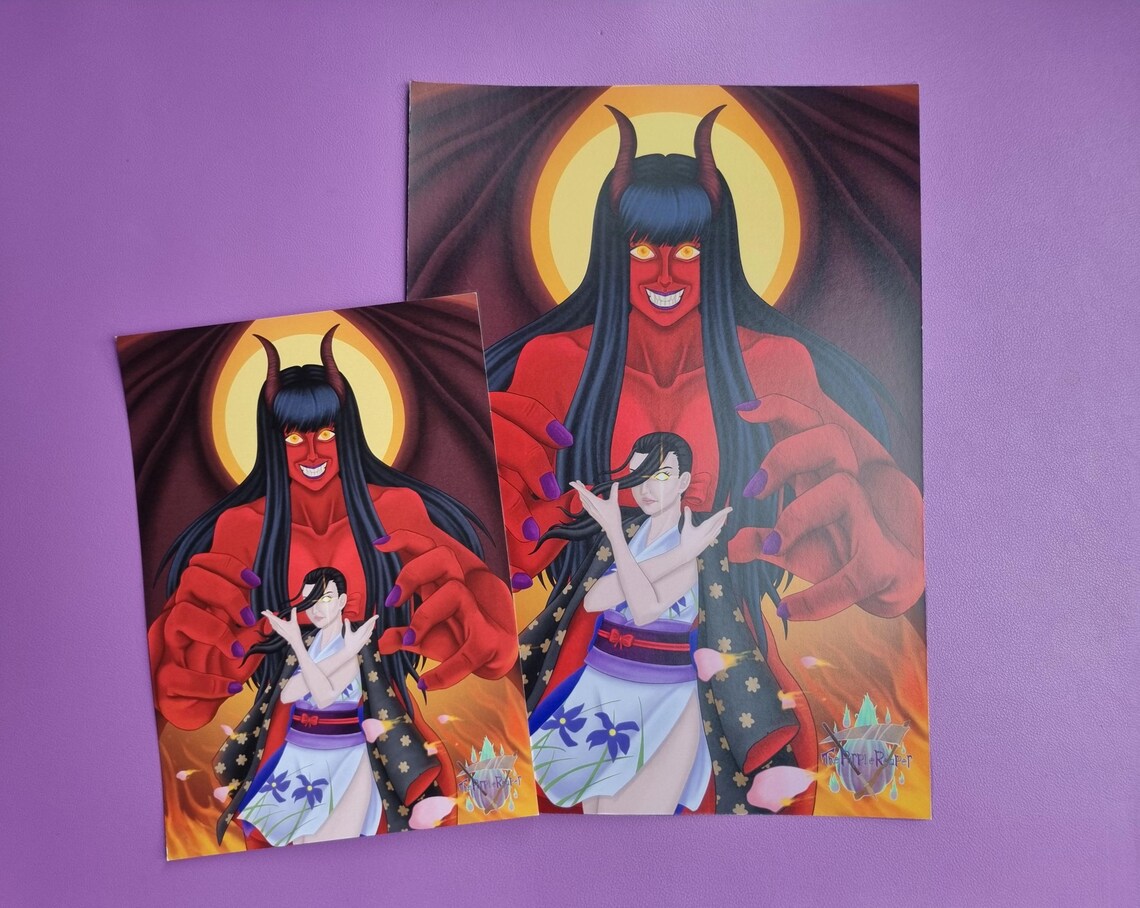 Demon Form Robin/ Nico Robin/ One Piece/ Anime/ Fanart/ Art Print - Etsy