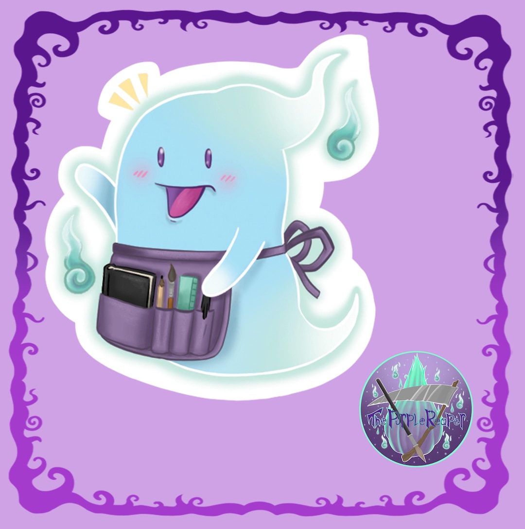 Wisp/ghost/sticker/mascot - Etsy