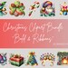 Christmas Clipart Bundle Bold and Ribbons Colorful and Gold Winter ...
