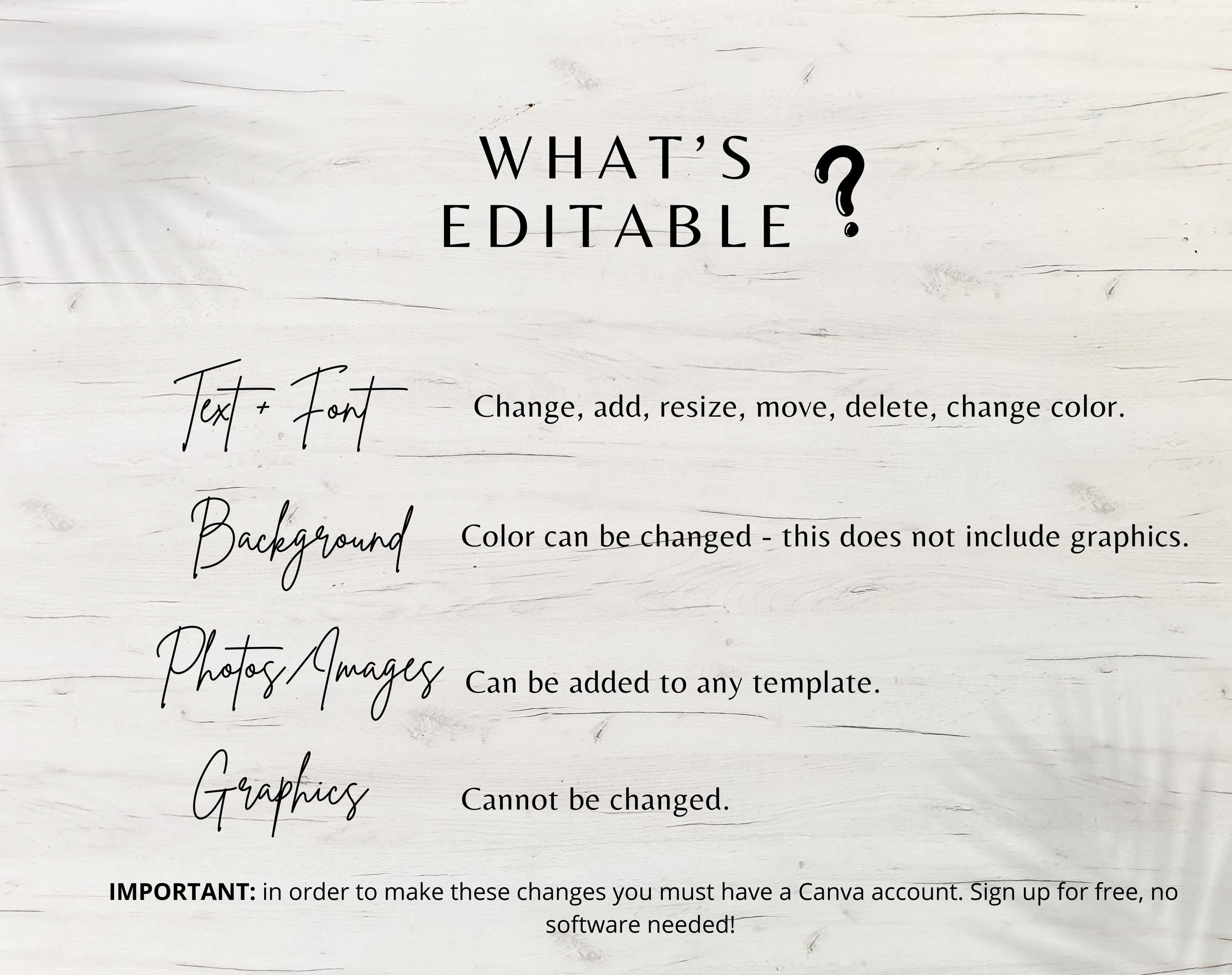 Babyshower Mocktail Menu, Mocktail Menu Template, Editable Drink Sign ...