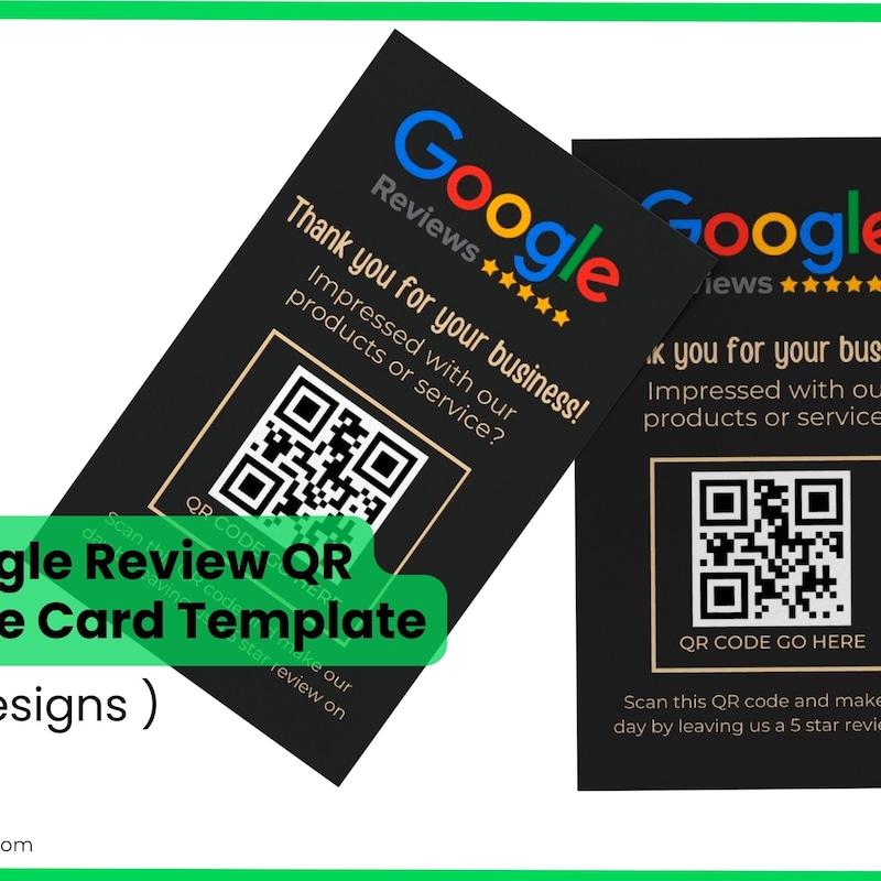 Google Review Cards - Etsy