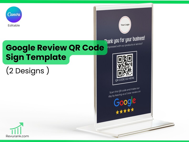 Review QR Code Sign, Google Review Sign, Ask for Review QR Code Canva ...
