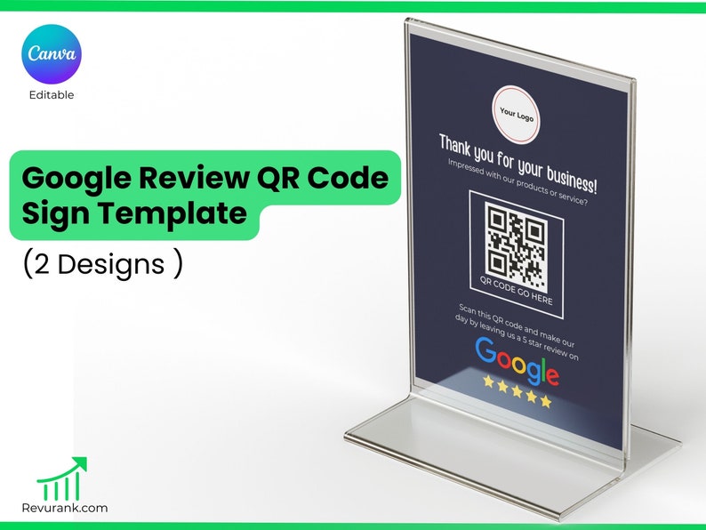 Review QR Code Sign, Google Review Sign, Ask for Review QR Code Canva ...