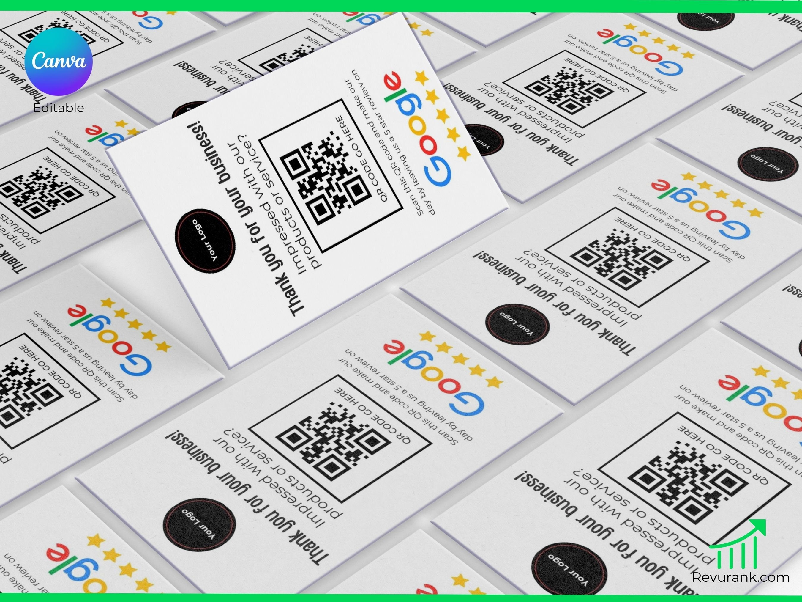 Google Review Card Template, Google Review Qr Code Card, Leave Us A ...