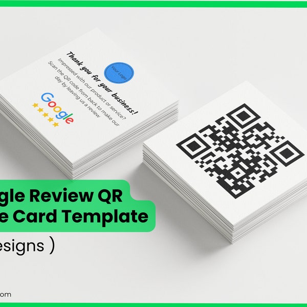 Google Review Thank You Card - Etsy