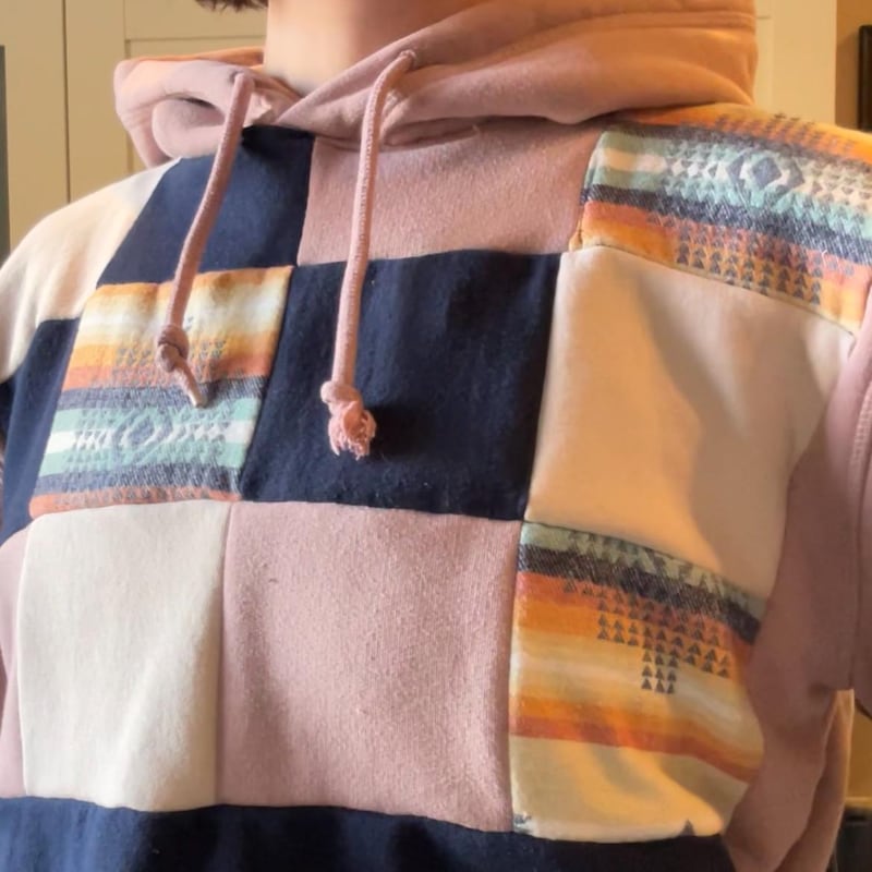 Patchwork Hoodie - Etsy