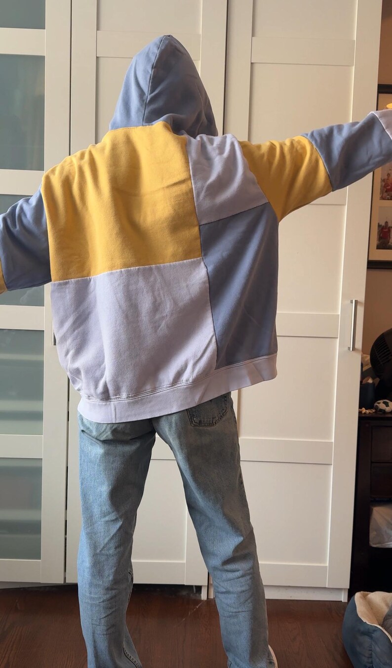 Nike Rework | Upcycled Hoodie | Patchwork Sweatshirt | Handmade Clothes ...