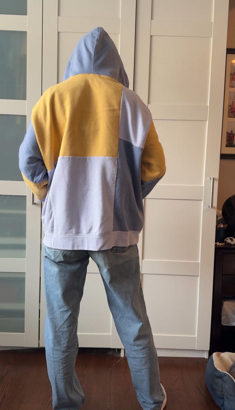 Nike Rework | Upcycled Hoodie | Patchwork Sweatshirt | Handmade Clothes ...