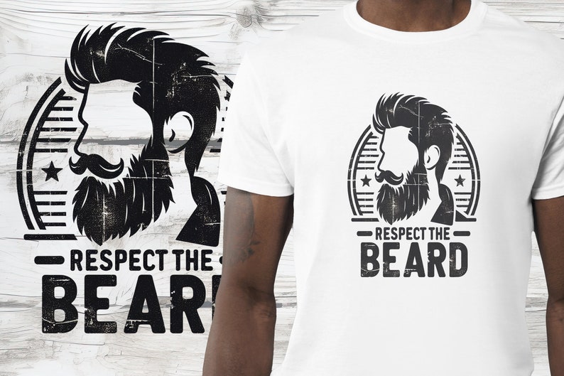 Respect the Beard - Sublimation PNG Digital Download for Photo Graphic ...