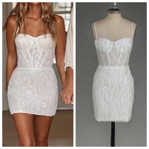 Sequin Mini Dress - Etsy