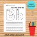 Alphabet A-Z Letter Tracing Worksheet - Etsy